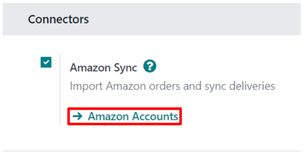 Amazon Connector configuration — Odoo 17.0 documentation