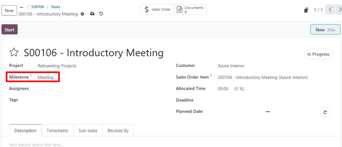 Invoice project milestones — Odoo 17.0 documentation